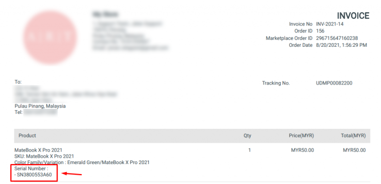 How To Insert Serial Number And Print Out In Invoice – SiteGiant ...