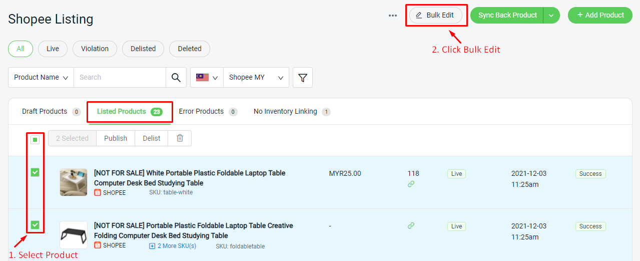 How to Bulk Edit Shopee Listing – SiteGiant Support Centre