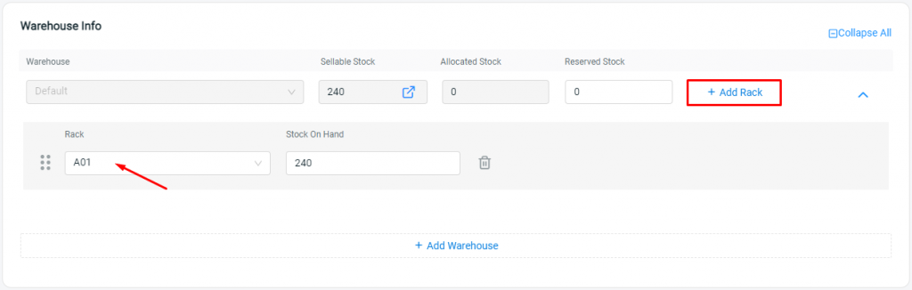 How To Assign Item With Rack – SiteGiant Support Centre