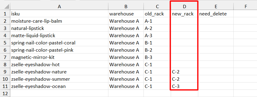 How To Bulk Assign Item To Rack With Excel (Batch Edit) – SiteGiant ...