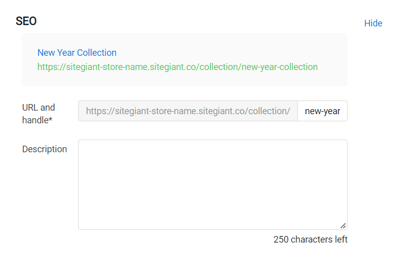 How To Manage Product Collections – SiteGiant Support Centre