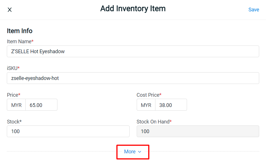 How To Create New Inventory Item In Product Listing – SiteGiant Support ...