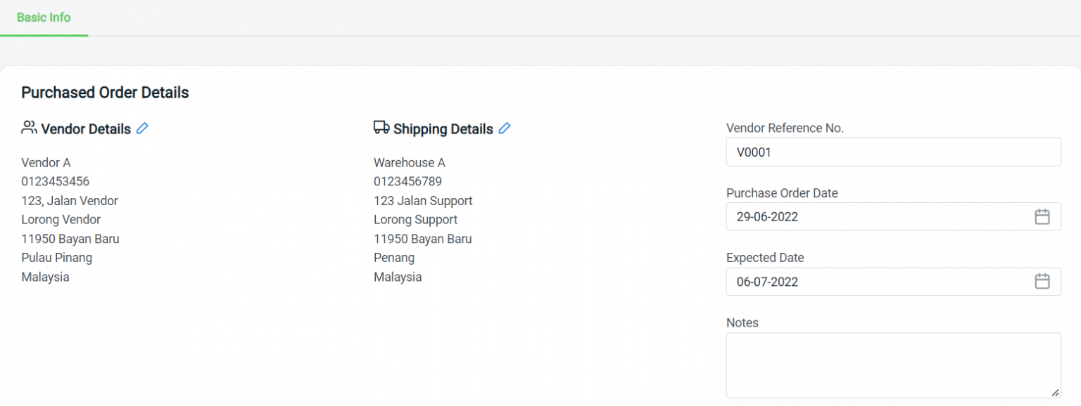 How To Create Purchase Order – SiteGiant Support Centre