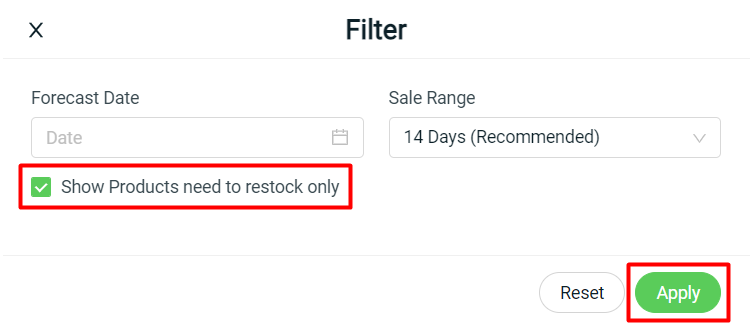 How To Use Inventory Forecasting – SiteGiant Support Centre