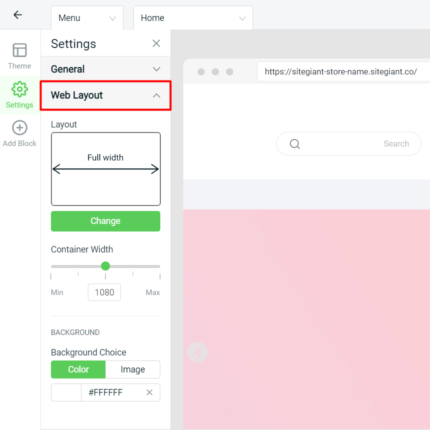 How To Manage Webstore Layout – SiteGiant Support Centre