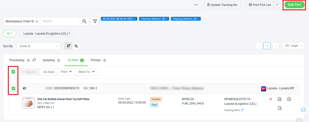How To Print Shopee And Lazada Shipping Label – SiteGiant Support Centre