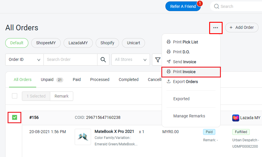 How To Insert Serial Number And Print Out In Invoice – SiteGiant ...