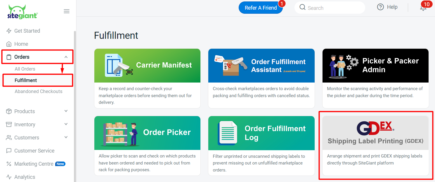 How To Print GDEX Shipping Label – SiteGiant Support Centre