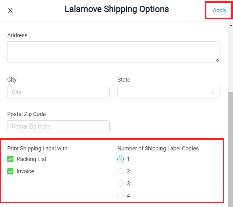 How To Integrate With Lalamove – SiteGiant Support Centre