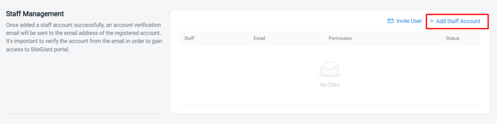 How To Add Staff And Assign Permission – SiteGiant Support Centre