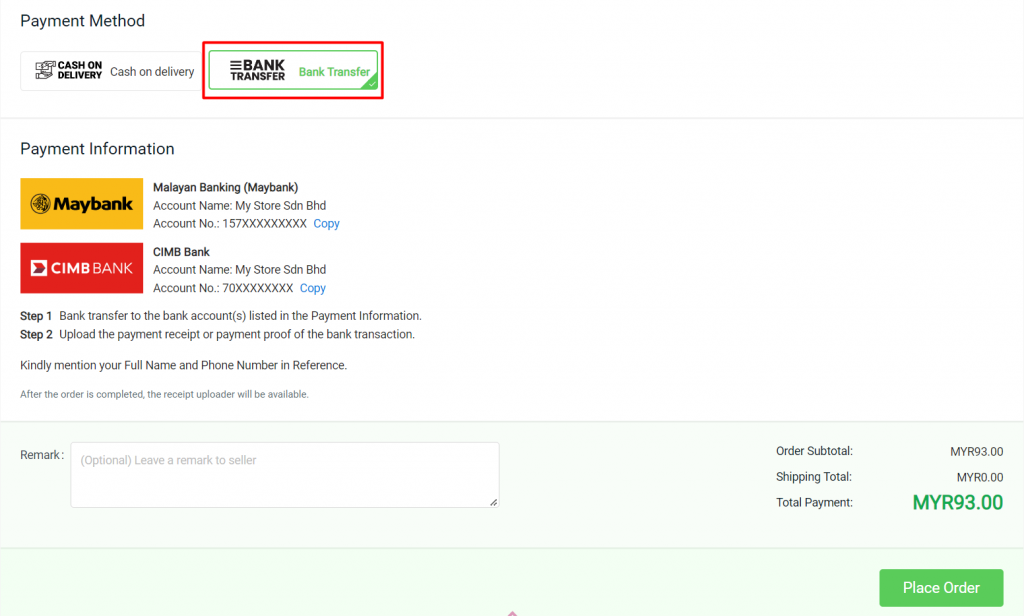How To Set Up Bank Transfer Payment Method – SiteGiant Support Centre