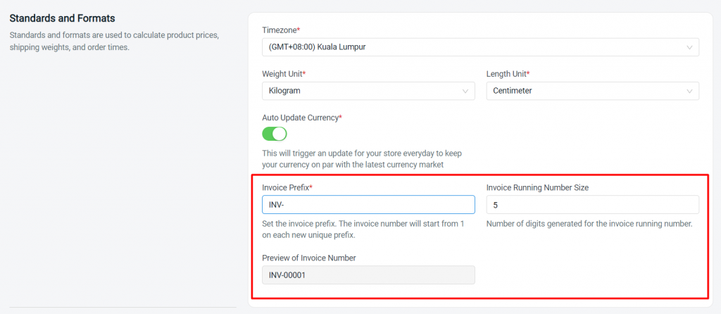 How To Change Invoice Prefix – SiteGiant Support Centre