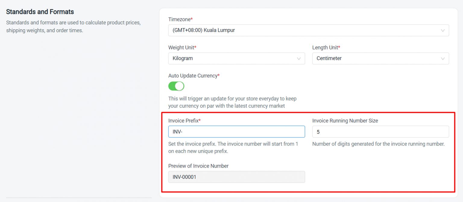 How To Change Invoice Prefix – SiteGiant Support Centre