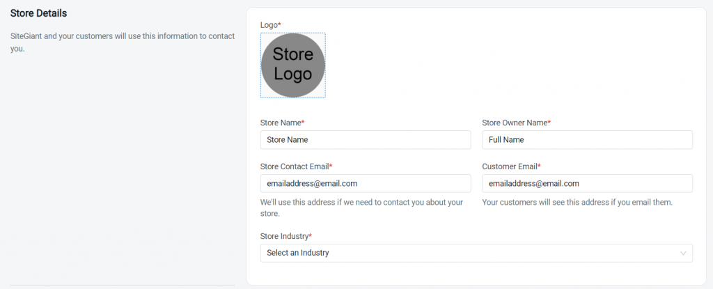 How To Edit Store General Information – SiteGiant Support Centre
