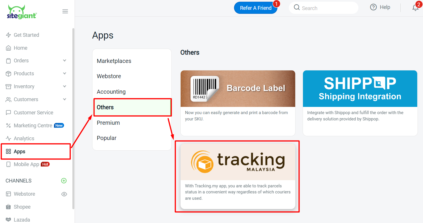 How To Use Tracking.my App – SiteGiant Support Centre