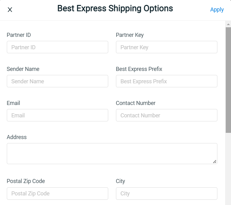 How To Integrate With Best Express – SiteGiant Support Centre