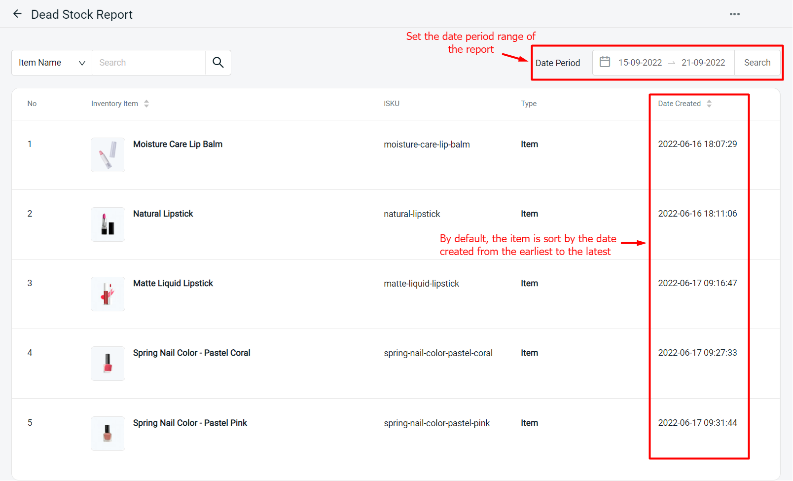 How To Analyse Dead Stock Report – SiteGiant Support Centre