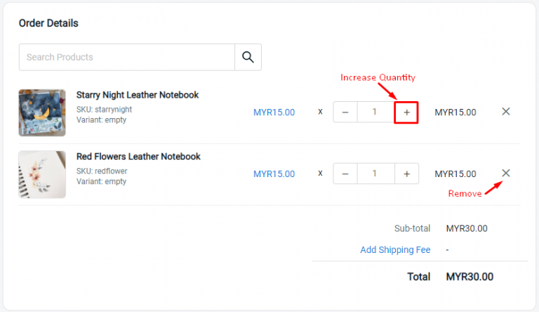 How to Create Order Manually - SiteGiant Support Centre