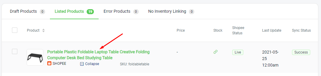 How To Edit And Publish Existing Shopee Listing – SiteGiant Support Centre