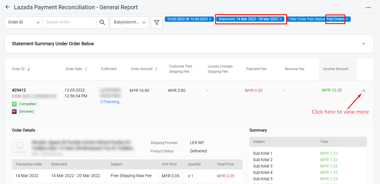 How to Use Lazada Payment Reconciliation - SiteGiant Support Centre