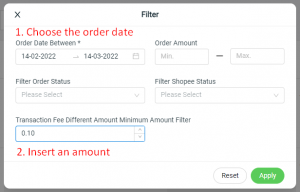 How to Use Shopee Payment Reconciliation - SiteGiant Support Centre
