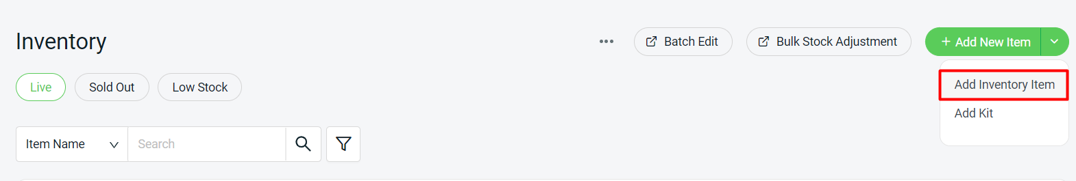 How To Create Inventory Item – SiteGiant Support Centre
