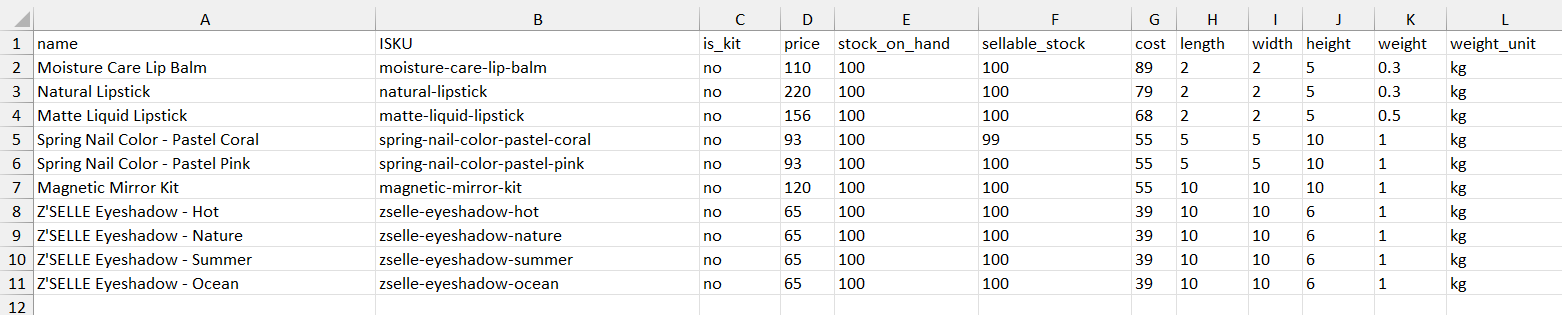 How To Edit Inventory Item With Excel (Batch Edit) – SiteGiant Support ...