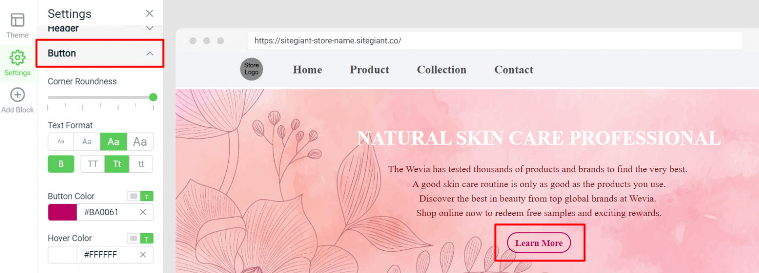 How To Manage Webstore Layout – SiteGiant Support Centre