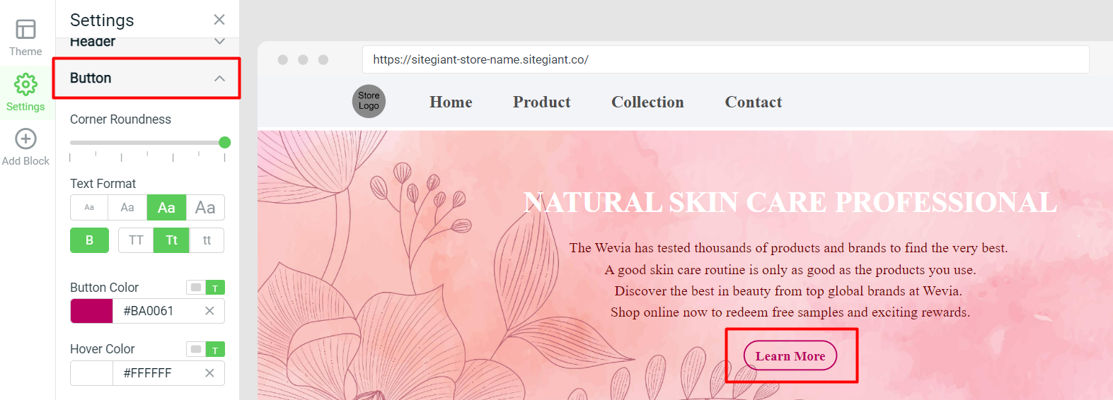 How To Manage Webstore Layout – SiteGiant Support Centre