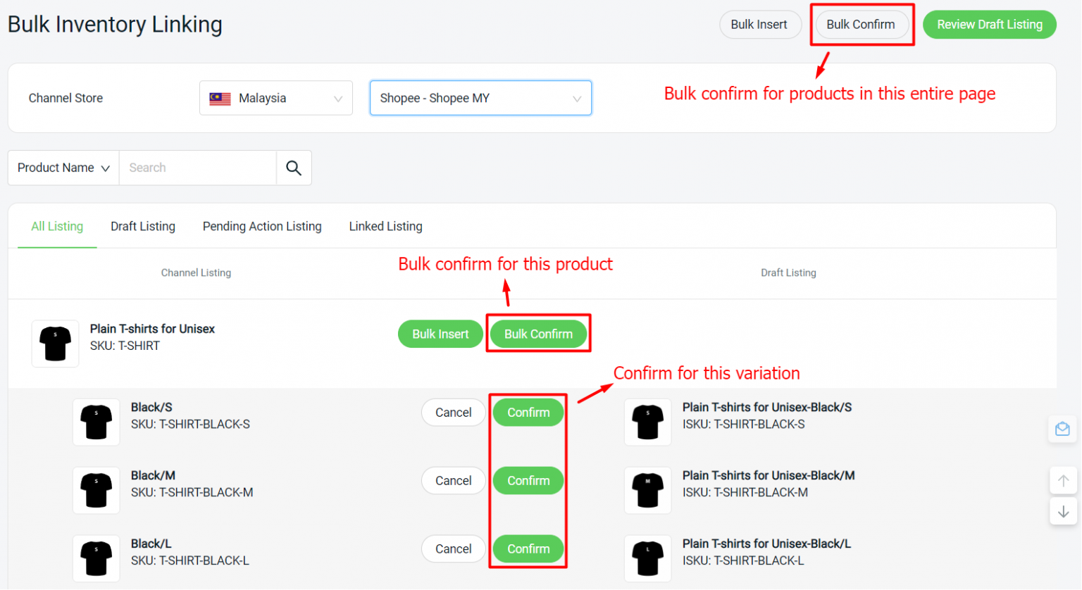 How To Link Marketplace Product With Existing Inventory Item ...