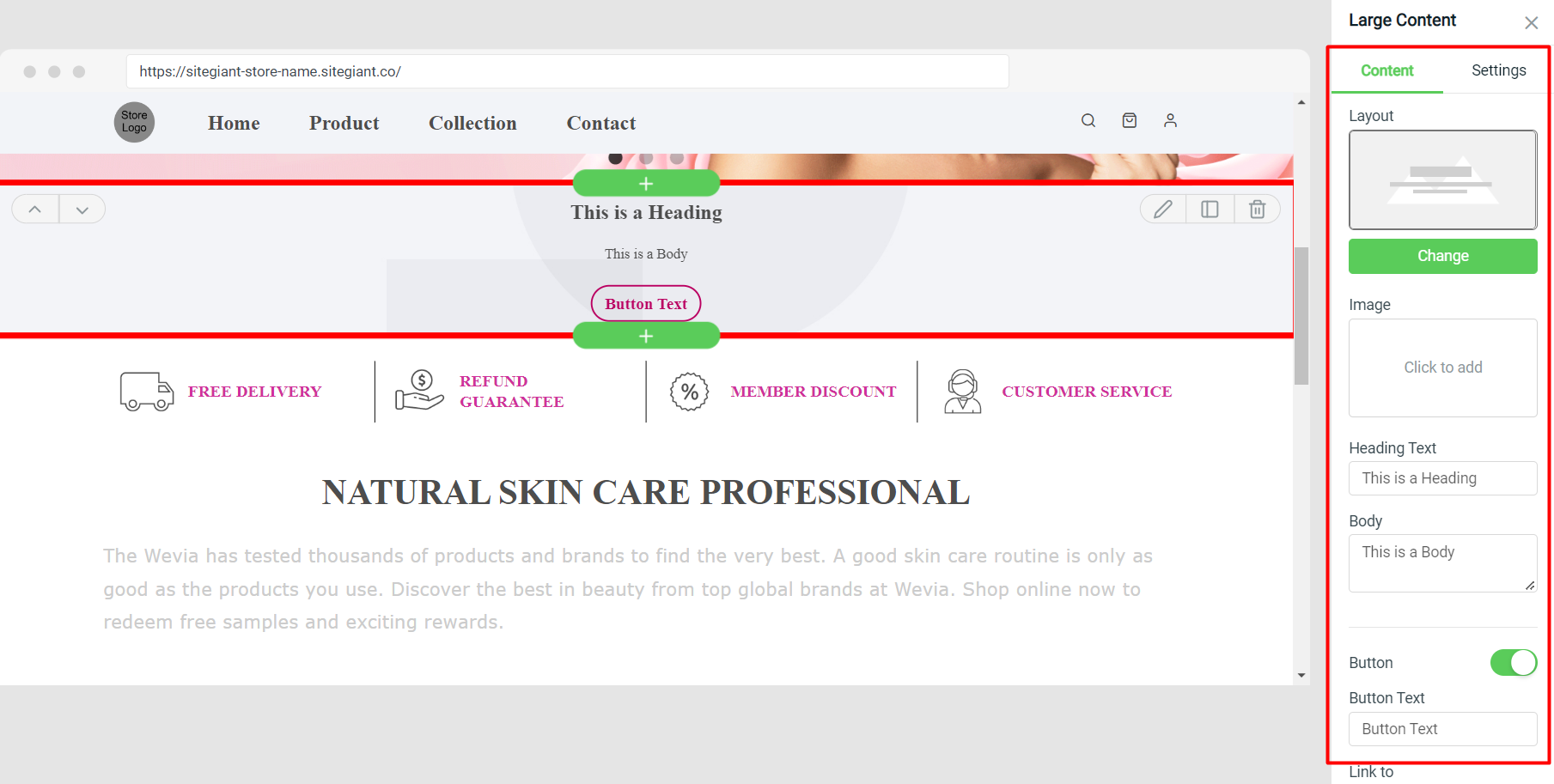 How To Manage Webstore Layout – SiteGiant Support Centre