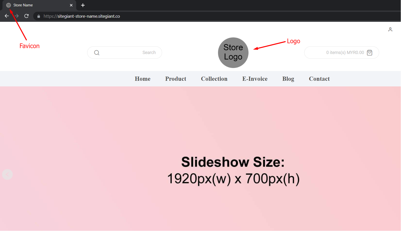 How To Add Favicon And Logo For Webstore – SiteGiant Support Centre