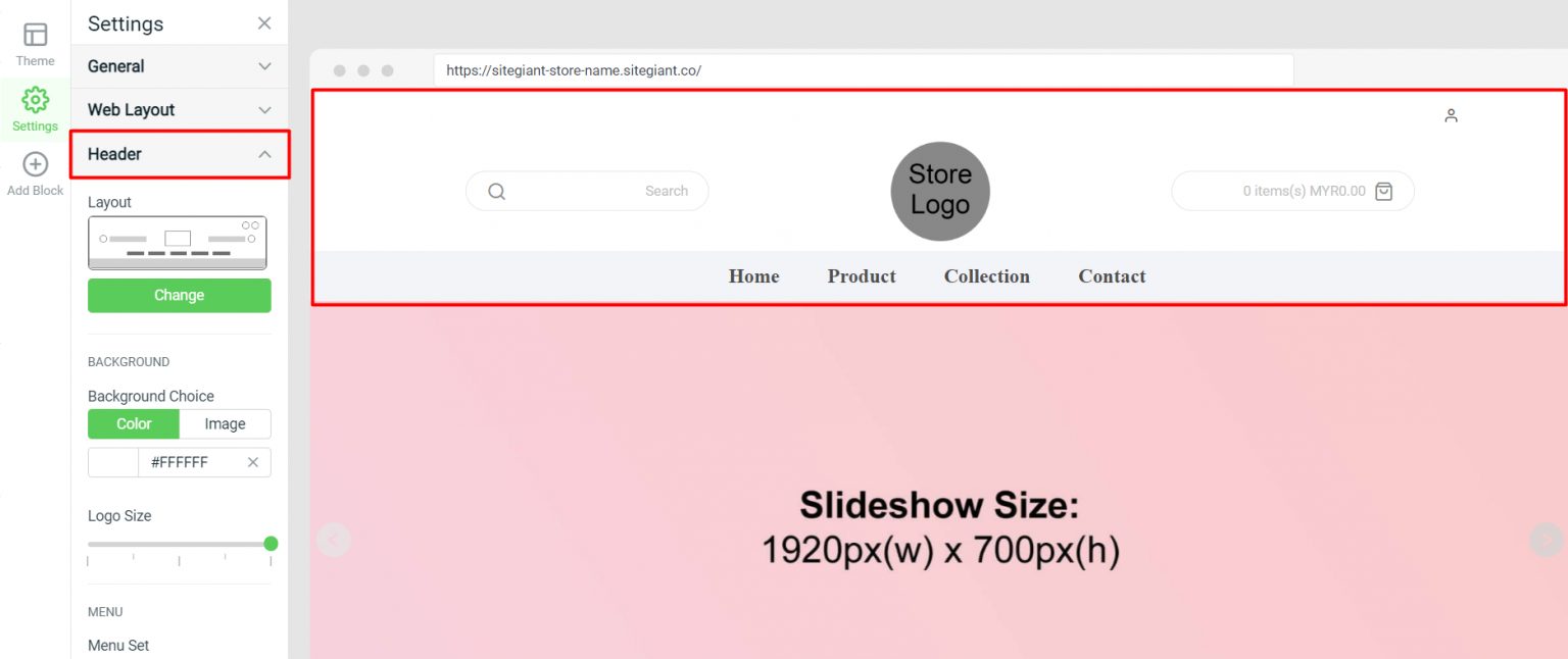 How To Manage Webstore Layout – SiteGiant Support Centre
