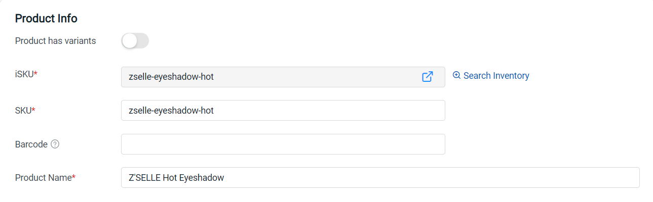 How To Create New Inventory Item In Product Listing – SiteGiant Support ...