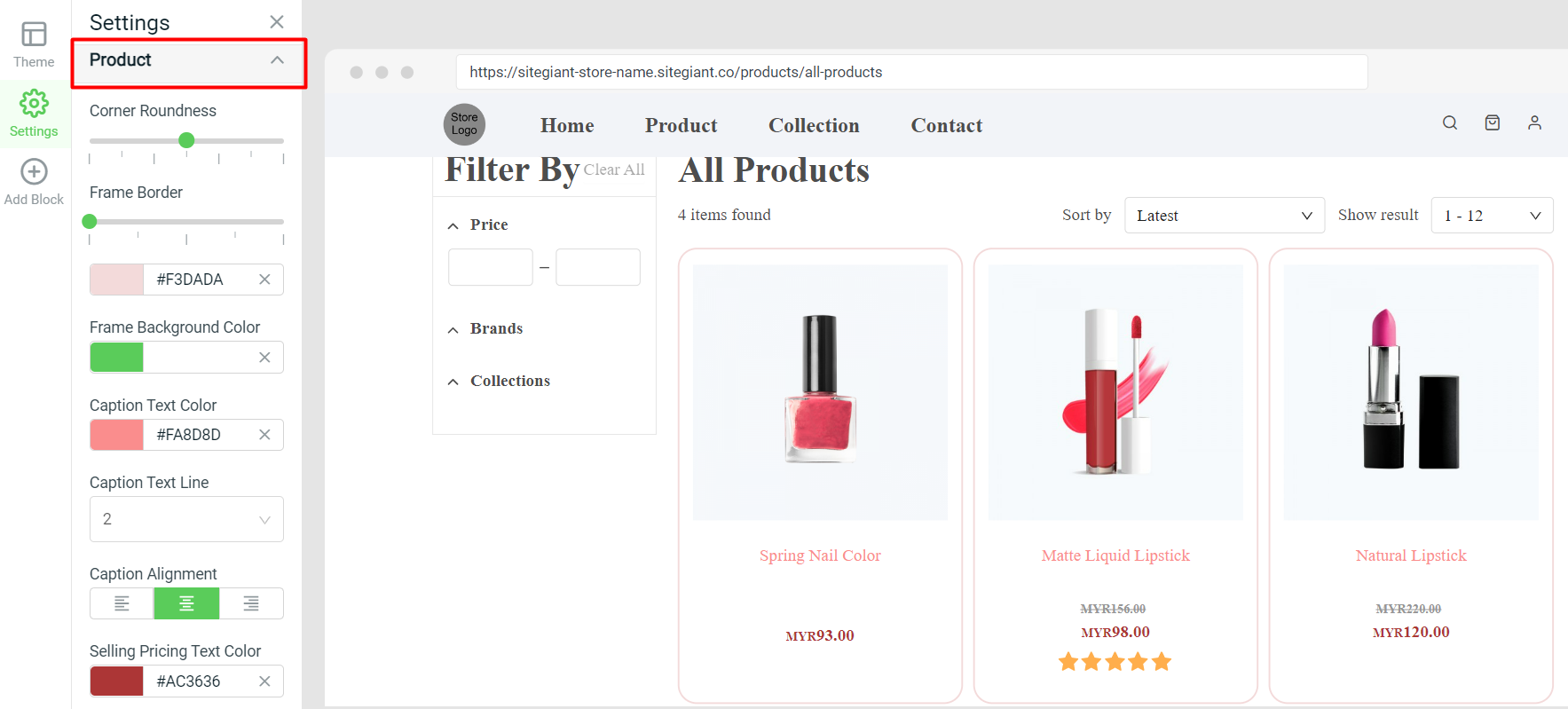How To Manage Webstore Layout – SiteGiant Support Centre
