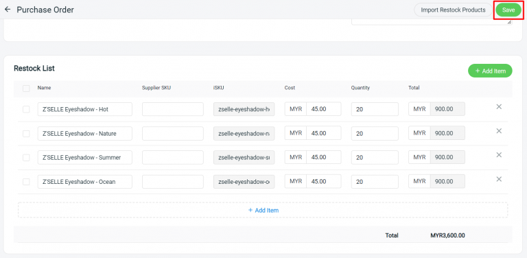 How To Create Purchase Order – SiteGiant Support Centre