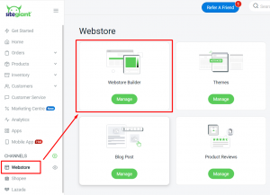 How To Manage Webstore Layout – SiteGiant Support Centre