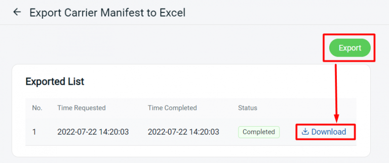 How To Use Carrier Manifest – SiteGiant Support Centre