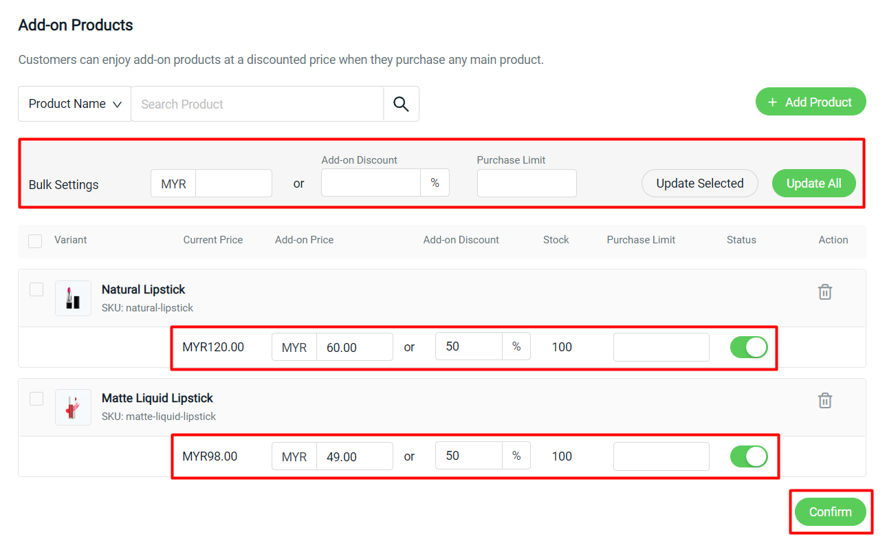 How To Set Add-On Deal Promotion For Webstore – SiteGiant Support Centre