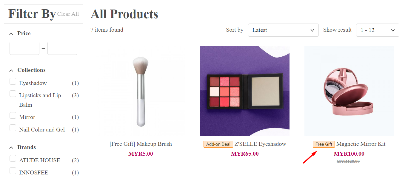 How To Offer Free Gift With Minimum Spend For Webstore - SiteGiant ...