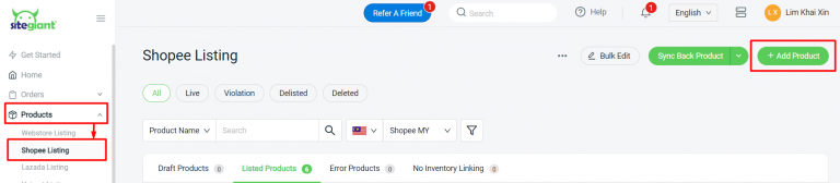 How To Add New Product And Publish To Shopee – SiteGiant Support Centre