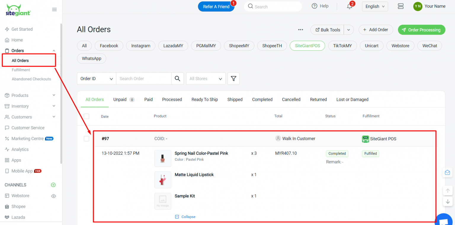 How To Place Order Using SiteGiant POS – SiteGiant Support Centre