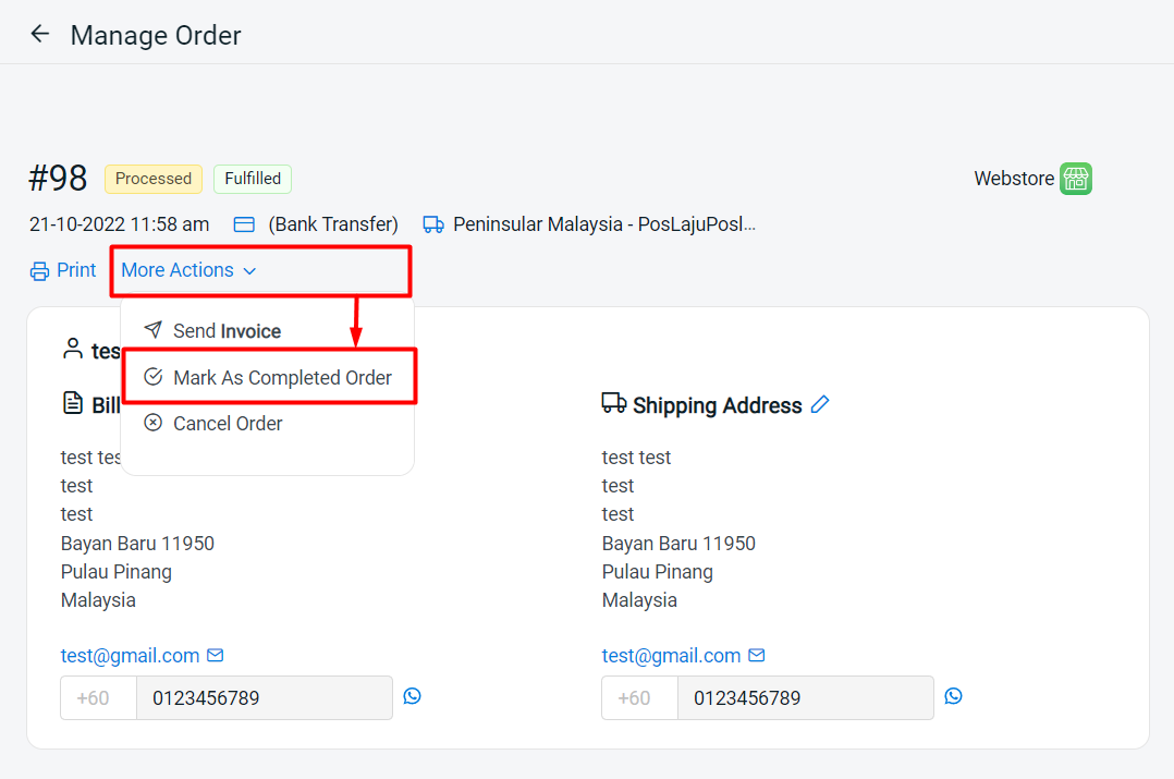 Role Play As Customer In Webstore – SiteGiant Support Centre