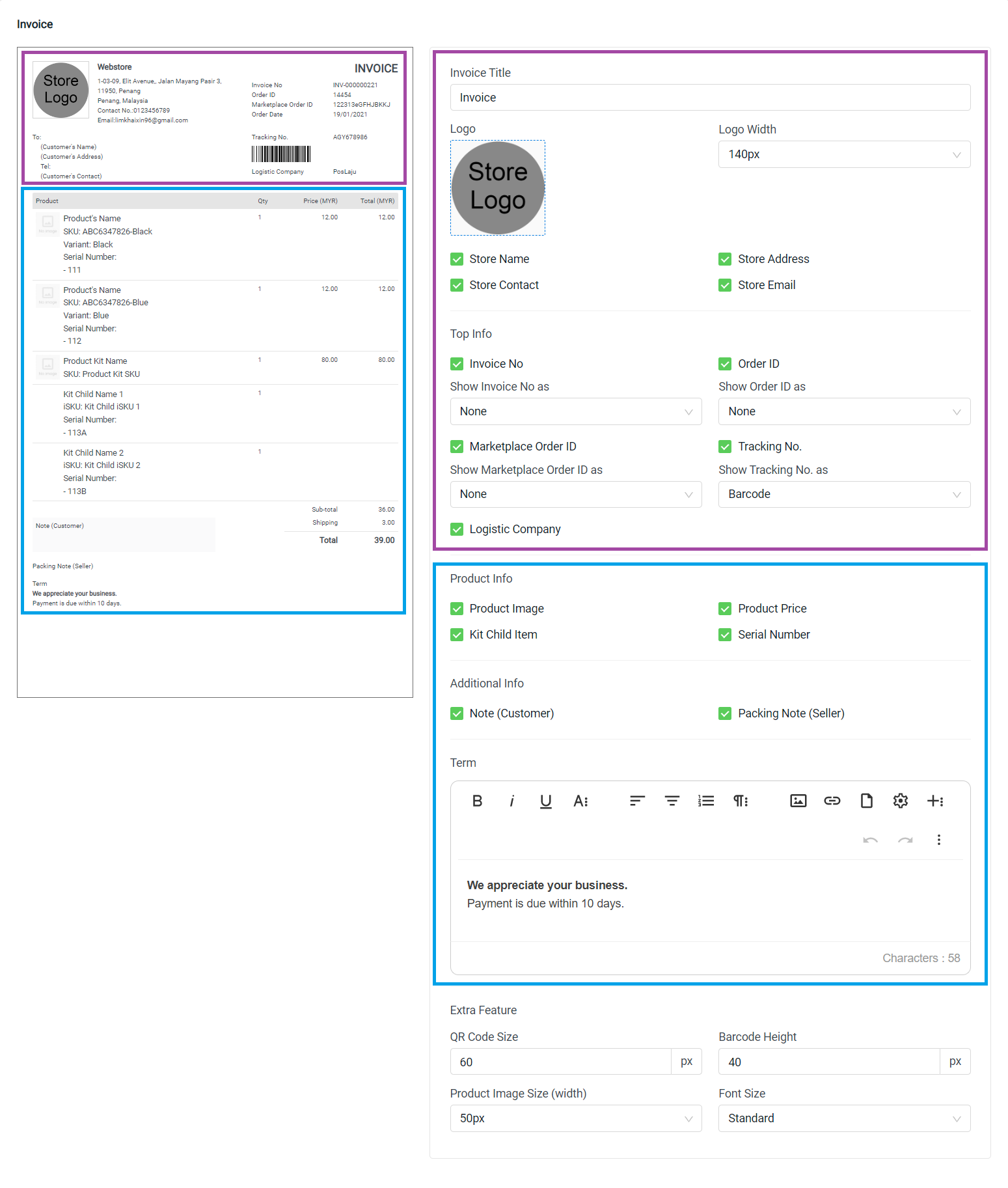 How To Customize Invoice And Delivery Order Template SiteGiant 