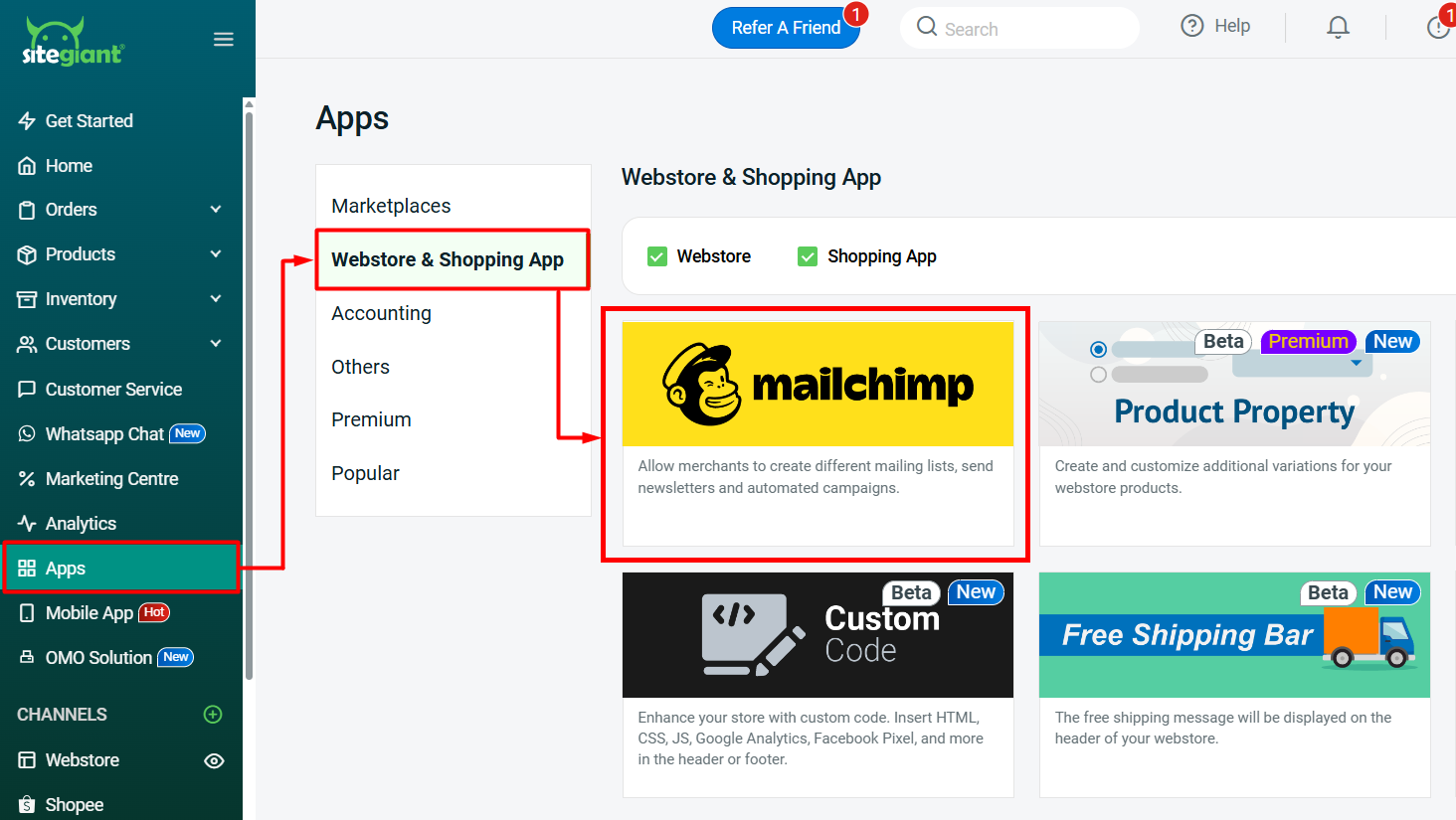 How To Auto Subscribe Customer To Mailchimp – SiteGiant Support Centre