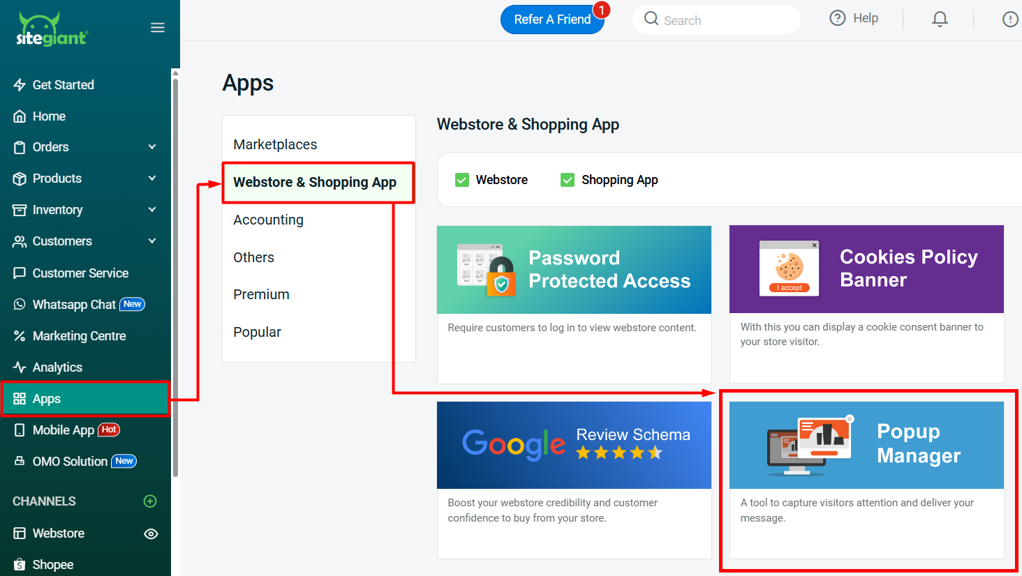 How To Add Popup Image To Your Webstore – SiteGiant Support Centre