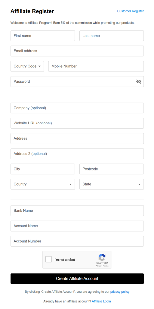 How To Set Up Your Own Affiliate Program – SiteGiant Support Centre