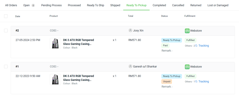 How The Order, Payment And Fulfillment Status Works – SiteGiant Support ...