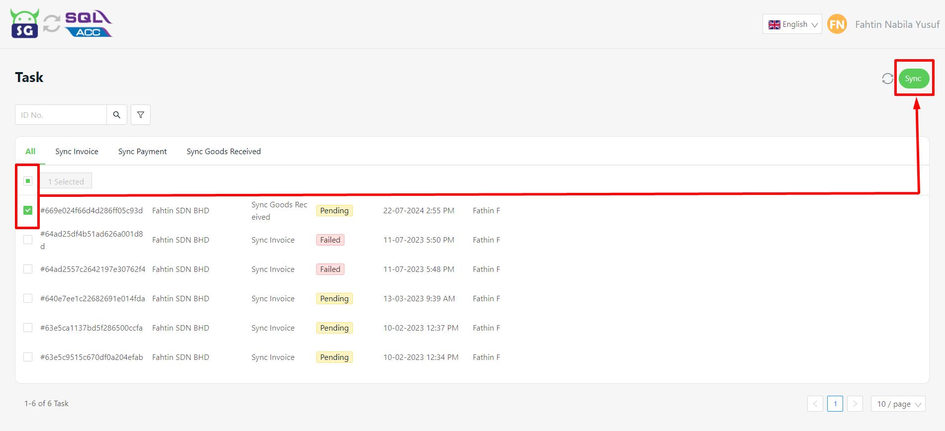 How To Sync SQL Purchase Order – SiteGiant Support Centre