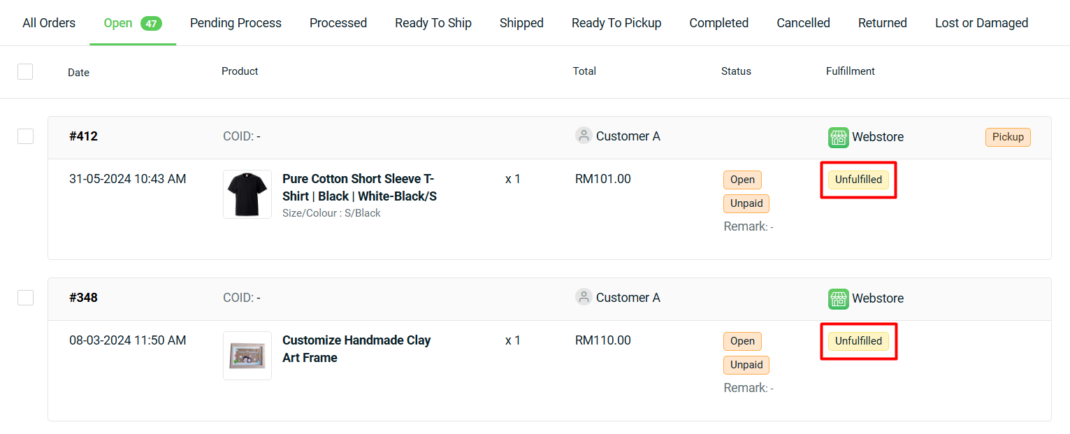 How The Order, Payment And Fulfillment Status Works – SiteGiant Support ...